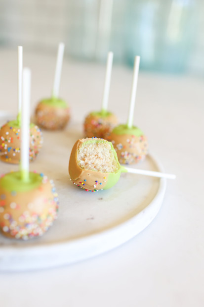 Edible Obsession: Caramel Apple Cake Pops - Lauren Conrad