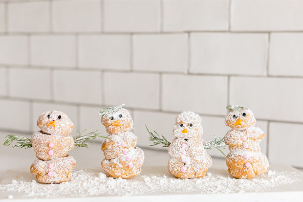 Edible Obsession: Snowmen Cream Puffs and Rudolph Donuts - Lauren Conrad